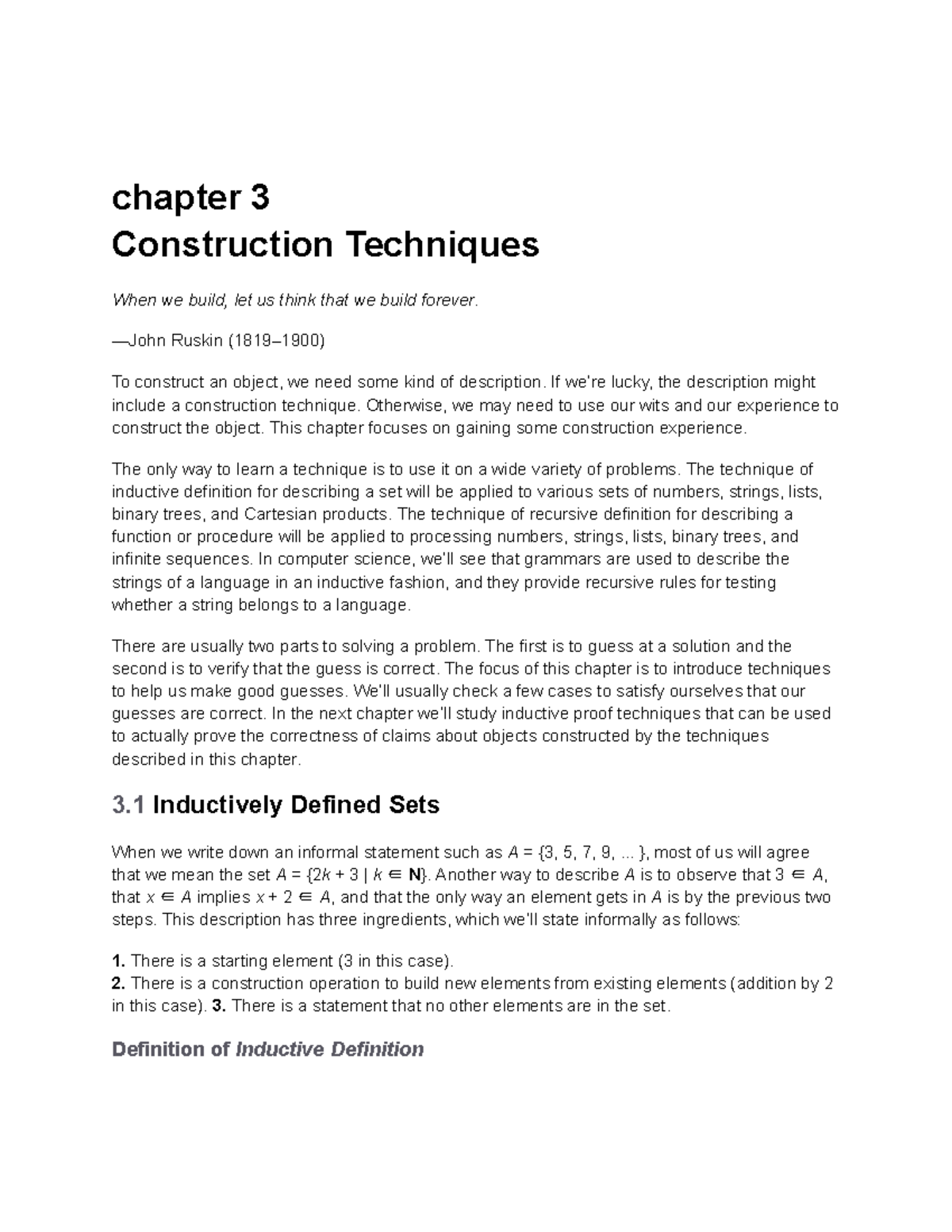 Chapter 3 - Construction Techniques - chapter 3 Construction Techniques ...
