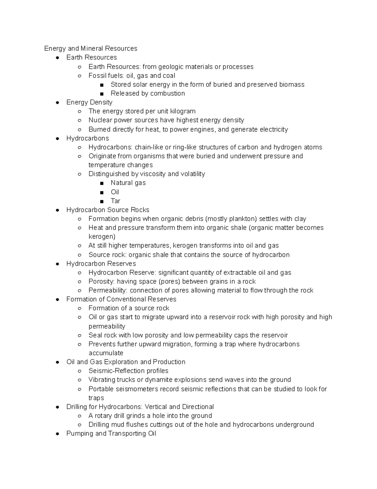Chapter 11 - Lecture Notes based off of class and powerpoint - Energy ...