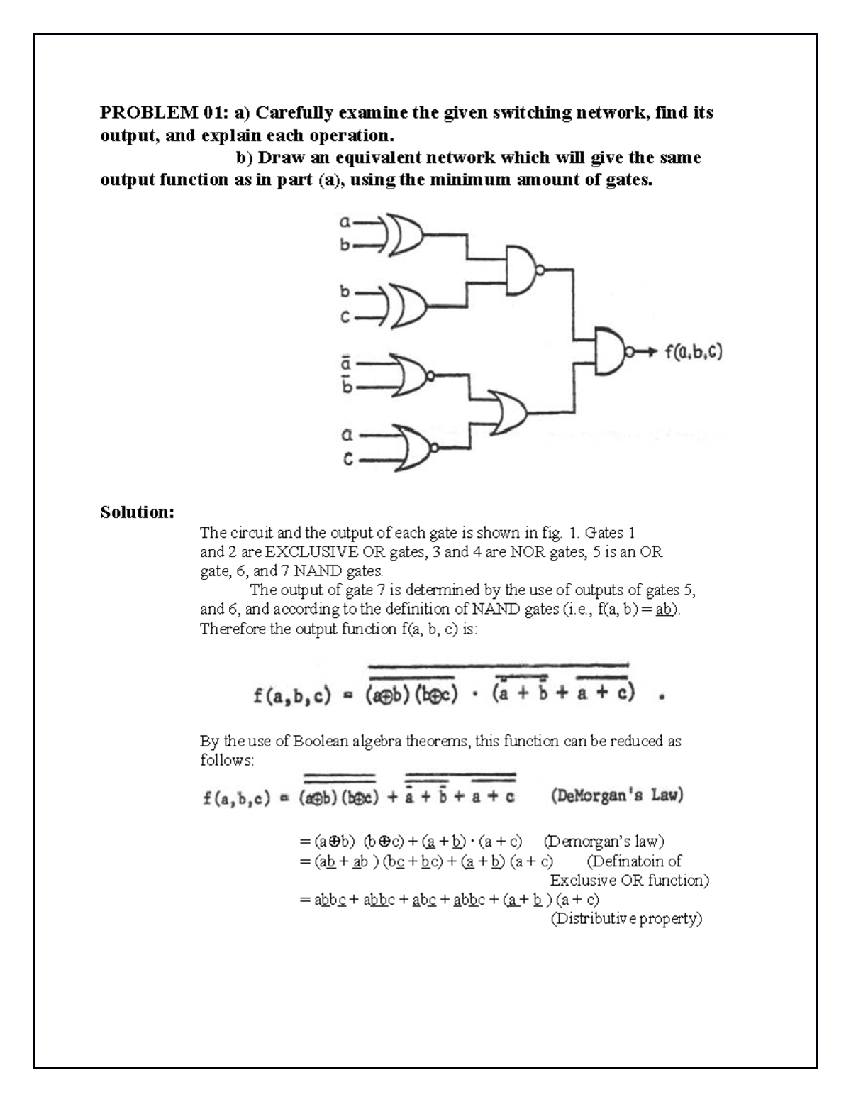 Assignment Of Minimization Of Minterm Function By Using K Map Problem