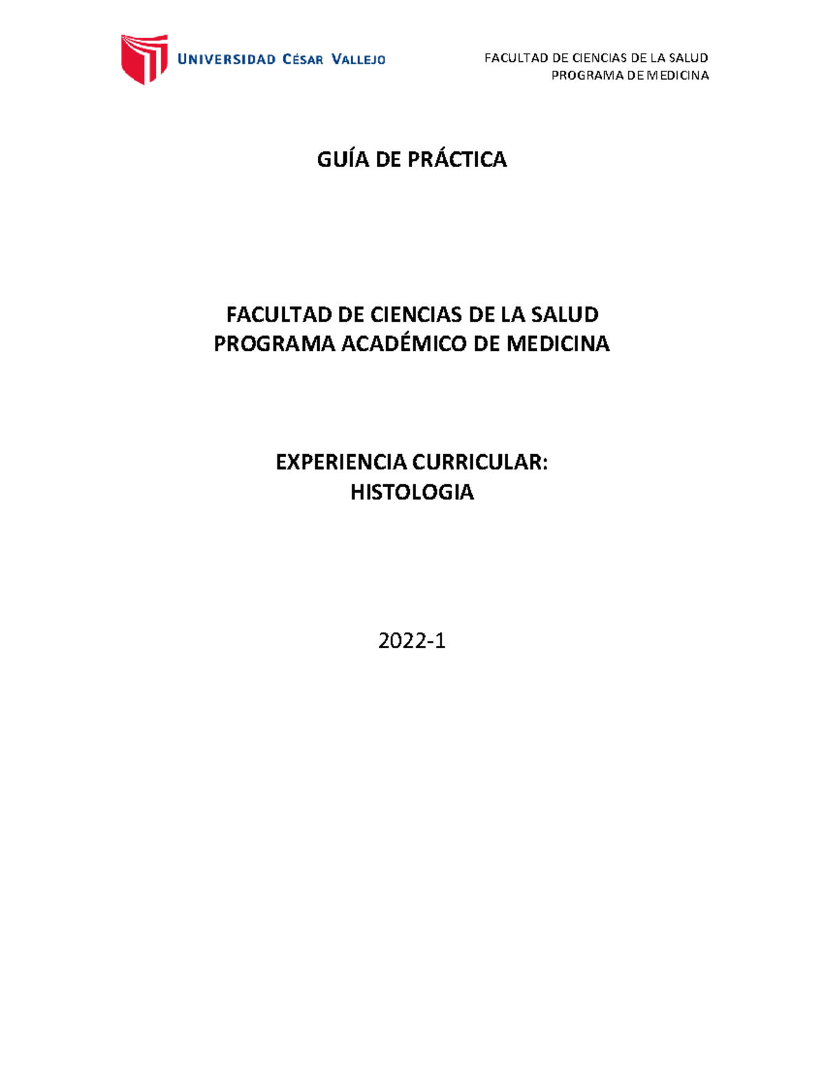 GUIA DE Practica Histologia 1 Semana 4 - GUIA 4 A - PROGRAMA DE MEDICINA GUÕA DE PR¡CTICA ...
