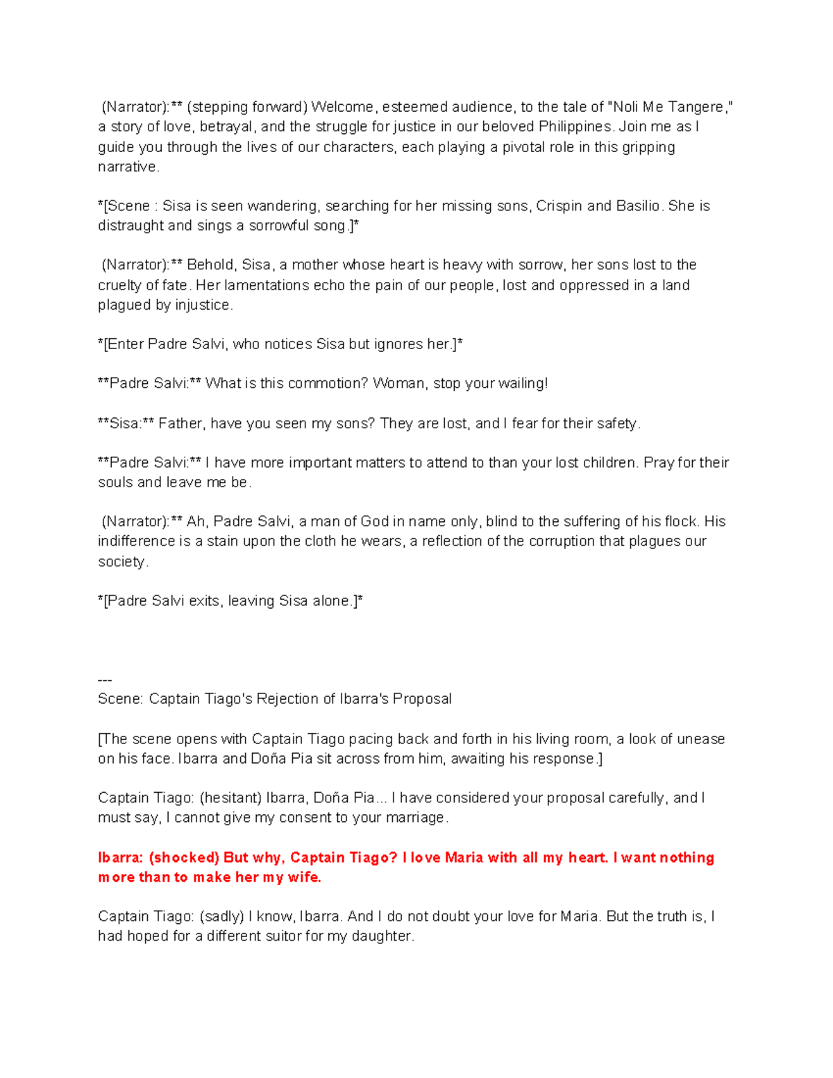 Final Script Modified WITH Complete Scenes - (Narrator):** (stepping forward) Welcome, esteemed ...