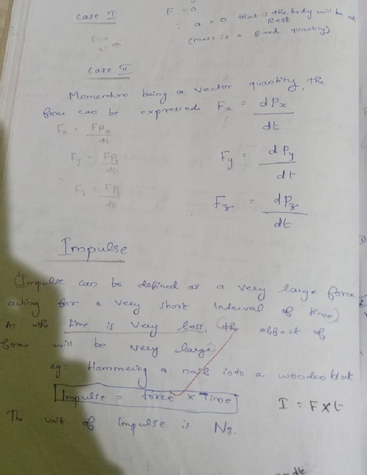 Phy3 - Impulse and momentum - Physics HL - Studocu