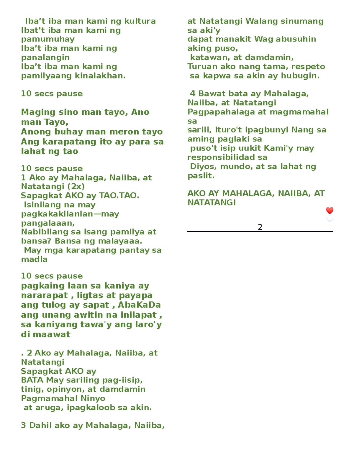 AKO AY Mahalaga - dfafa - Iba’t iba man kami ng kultura Ibat’t iba man ...