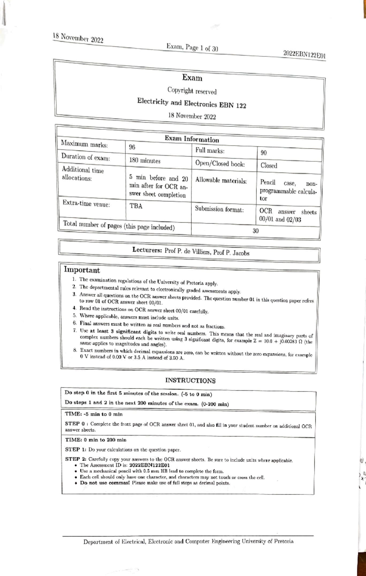 EBN E01 part 1 - The first time you were able and you had to do ...