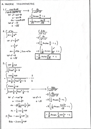 Formulas - asd - 𝑐𝑜𝑠 2 𝜃 = 1 2 ( 1 + cos 2 𝜃) 𝑠𝑖𝑛 2 𝜃 = 1 2 ( 1 − cos 2 ...