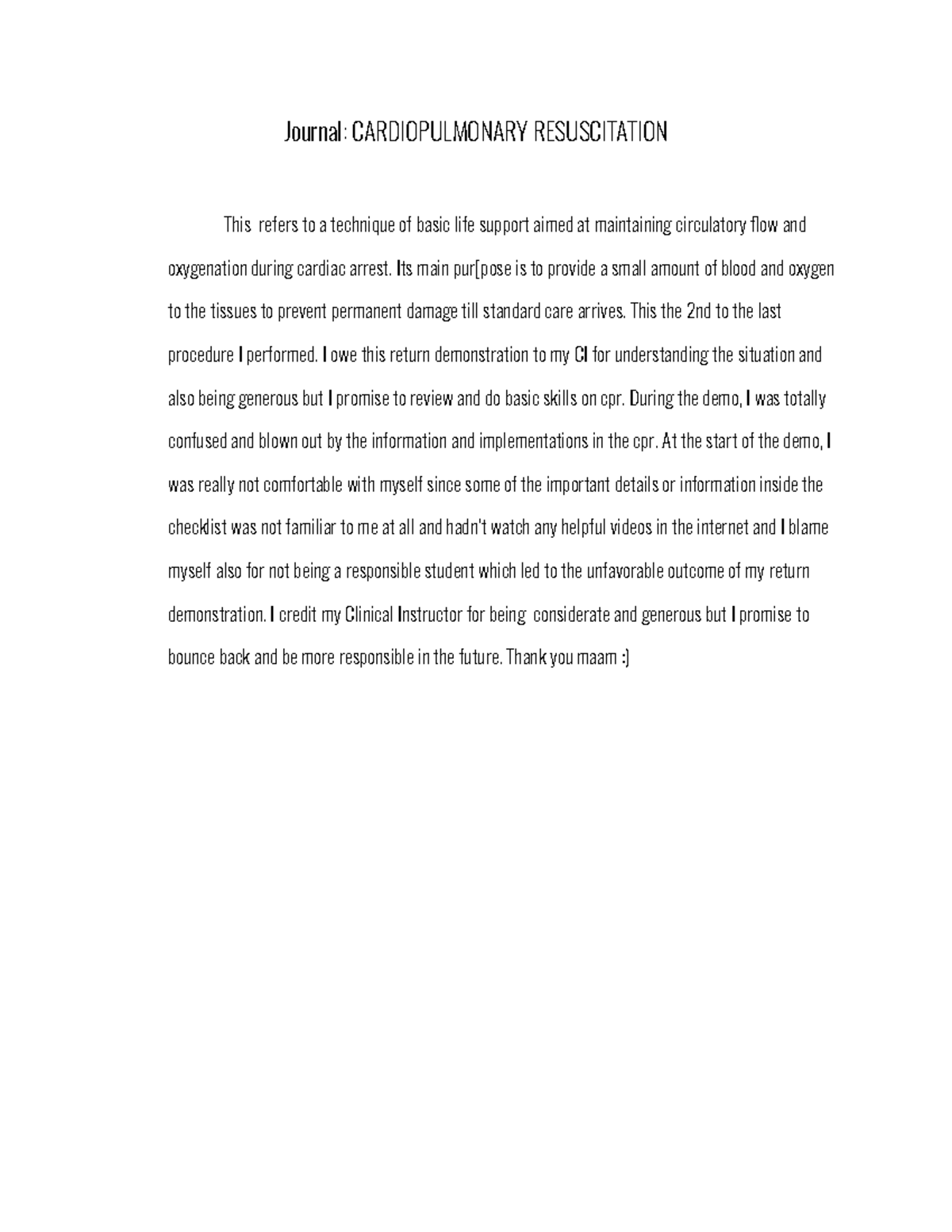 Journal Cardiopulmonary Resuscitation - Journal: CARDIOPULMONARY ...