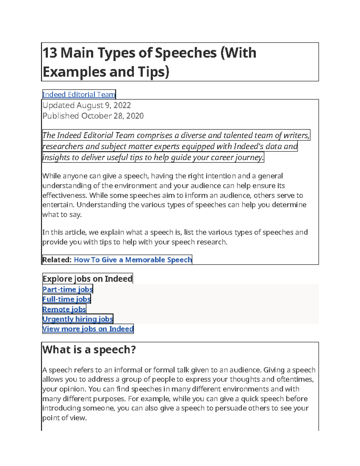 13+Main+Types+of+Speeches - 13 Main Types of Speeches (With Examples ...