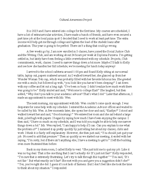 IDS105 Project- Final - IDS 105 Project Final Cultural Awareness ...