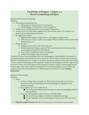 Psychology of Religion - Mental Disorders - ) Sometimes people are just ...
