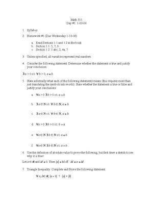 Math 312 Spring 08 Day 11 - Math 312 Spring08 Day 10 HW 2: Due Monday ...