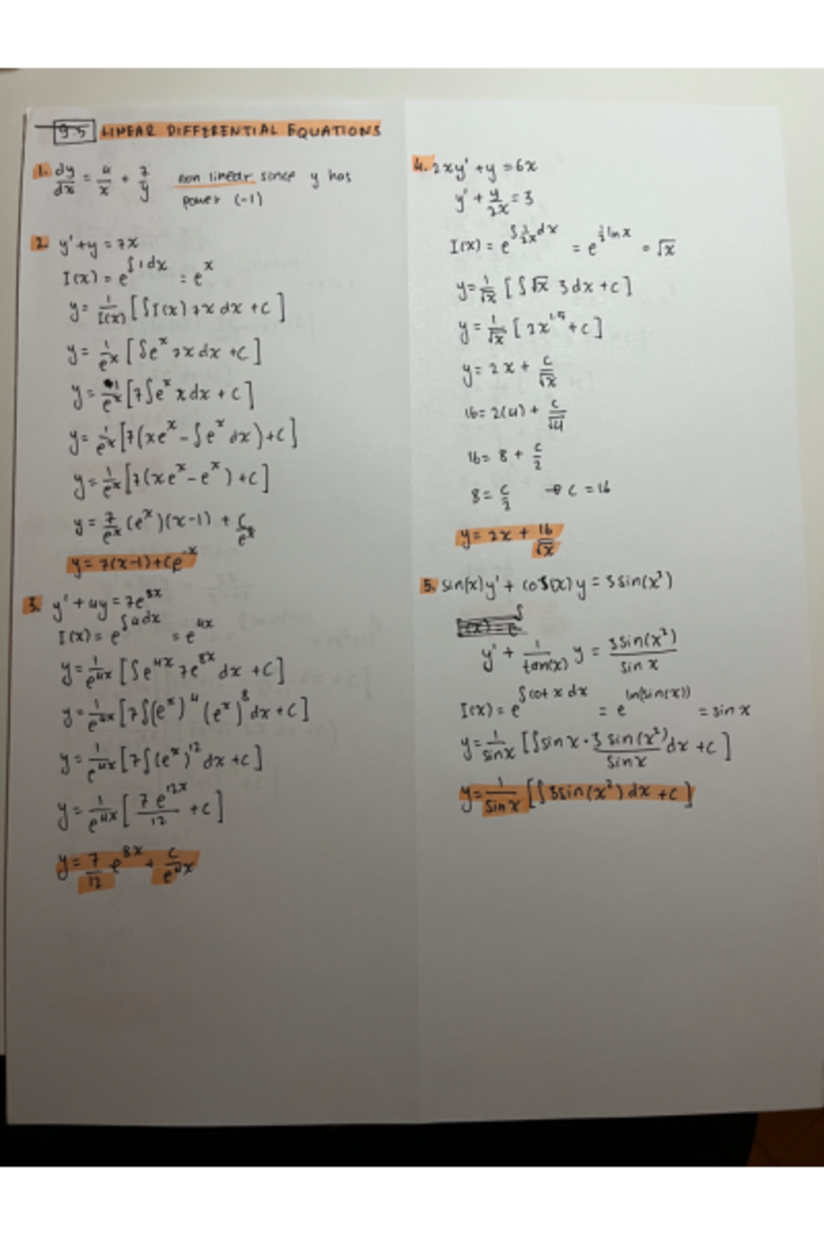 Chapter 9.5 Homework assignment answers - MATH 152 - Studocu