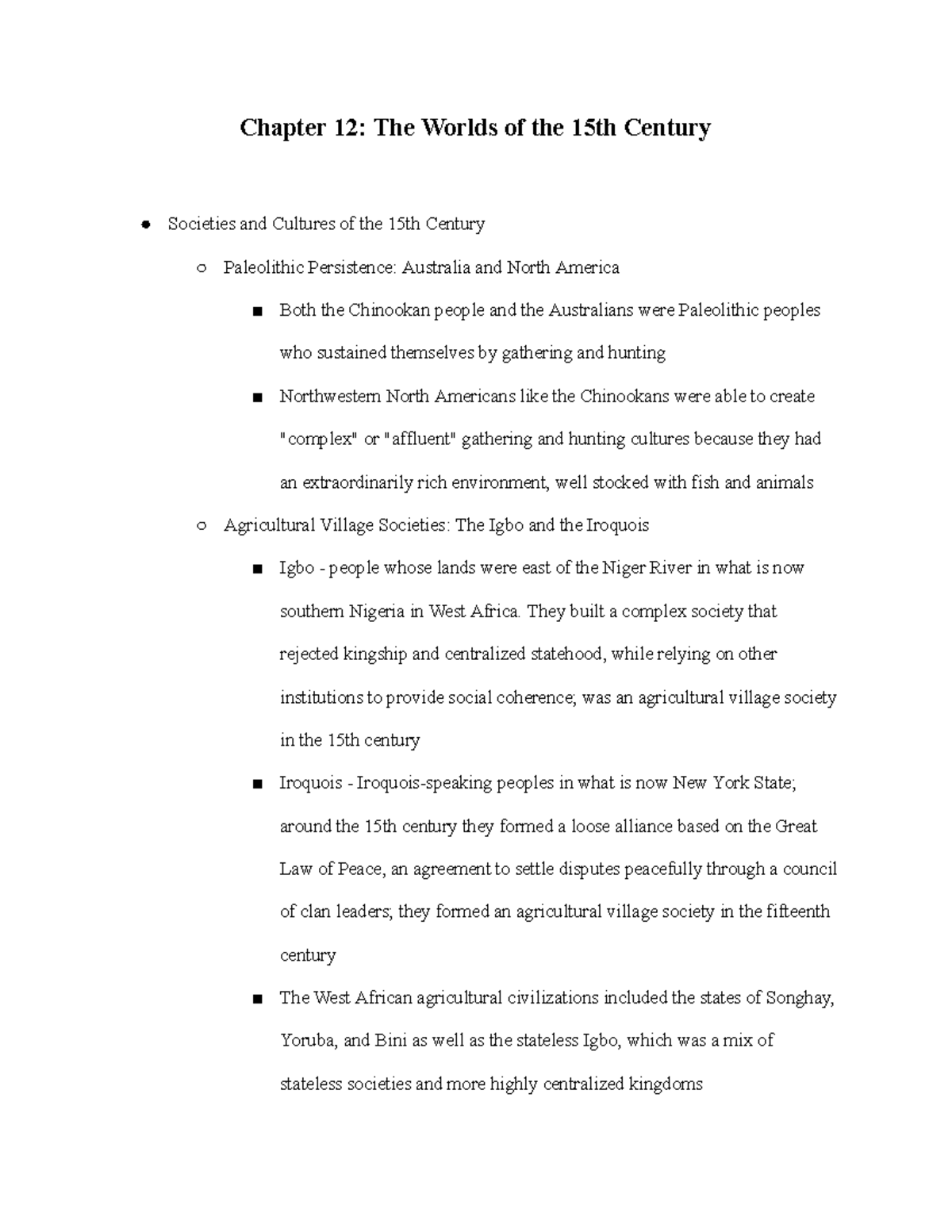 The Worlds of the 15th Century - They built a complex society that ...