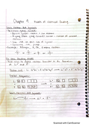 General Chemistry 1 Chapter 10 - CHEM1040 - Studocu