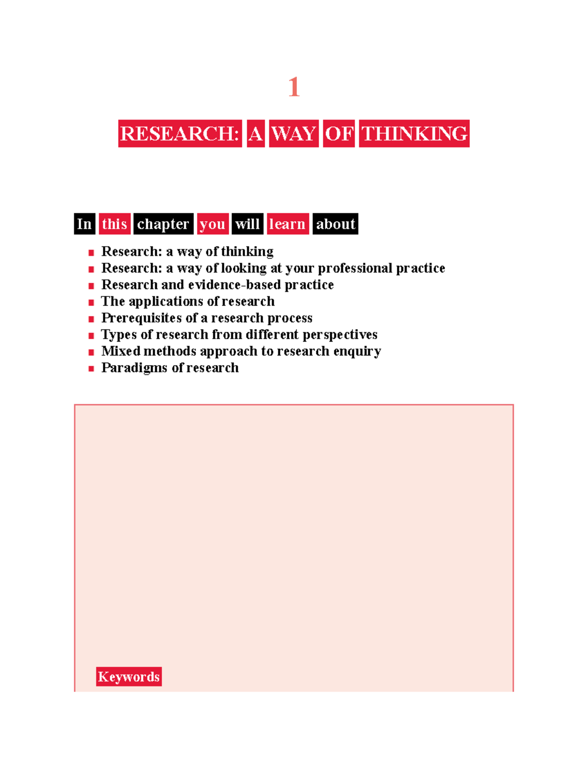 Research ebook ver 4 - 1 RESEARCH: A WAY OF THINKING In this chapter ...