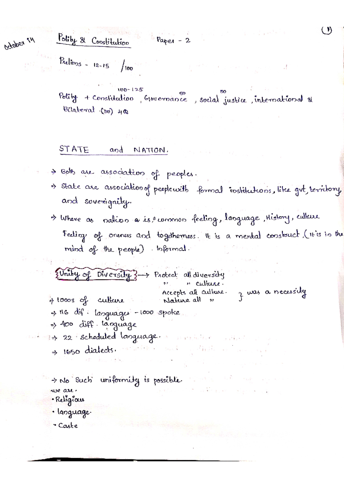 Politics - Practical notes - Principles Of Political Science ...