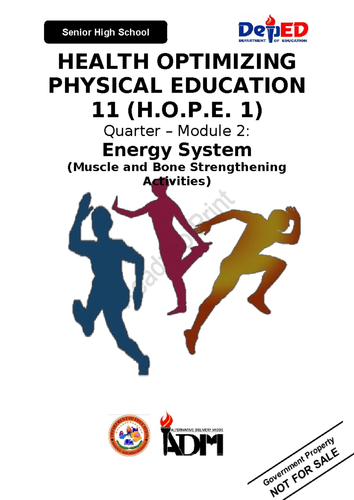 HOPE11 q1 mod2 energysystem v5 - HEALTH OPTIMIZING PHYSICAL EDUCATION 11 (H.O.P. 1) Quarter ...