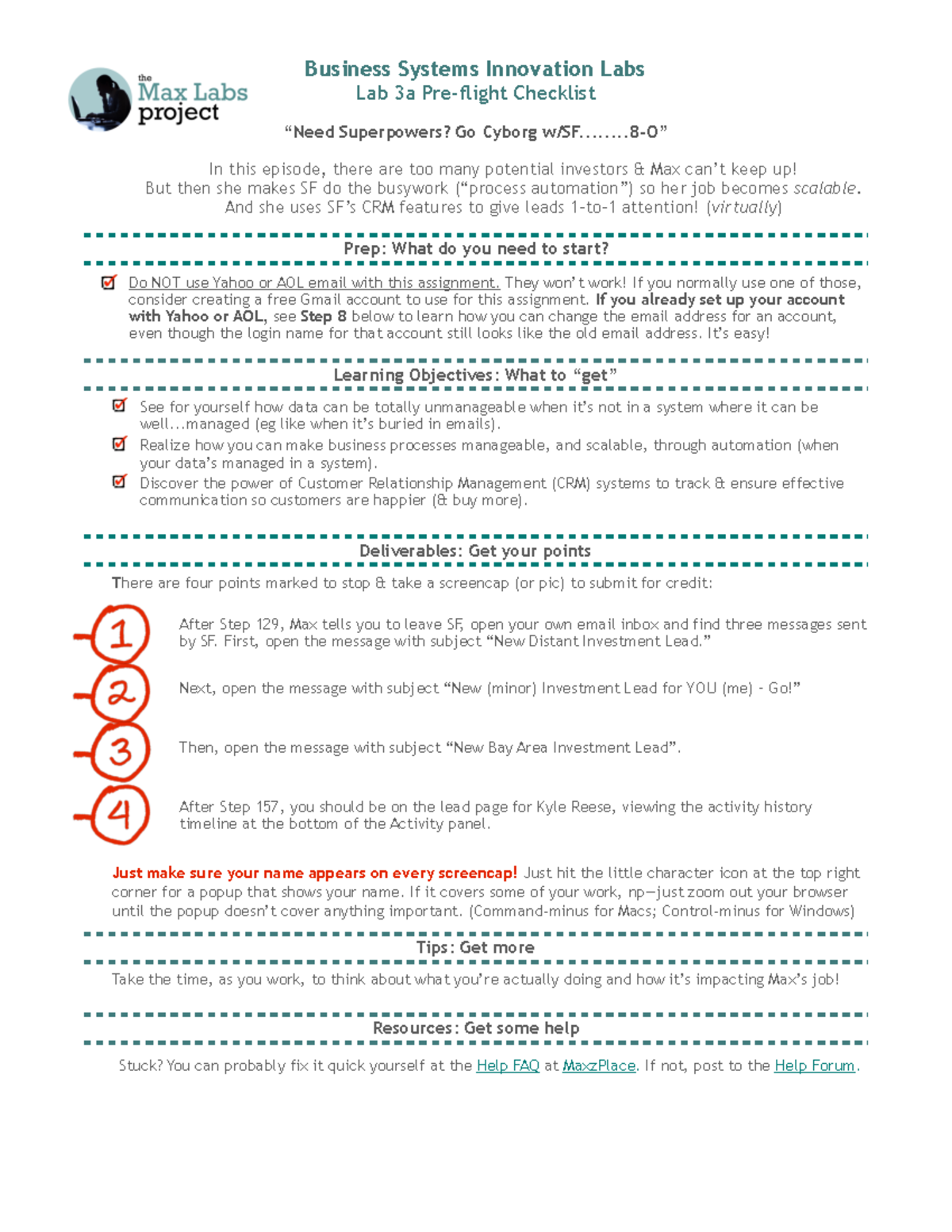 Sales lab force packet 3A for Adms 2511 - Business Systems Innovation ...