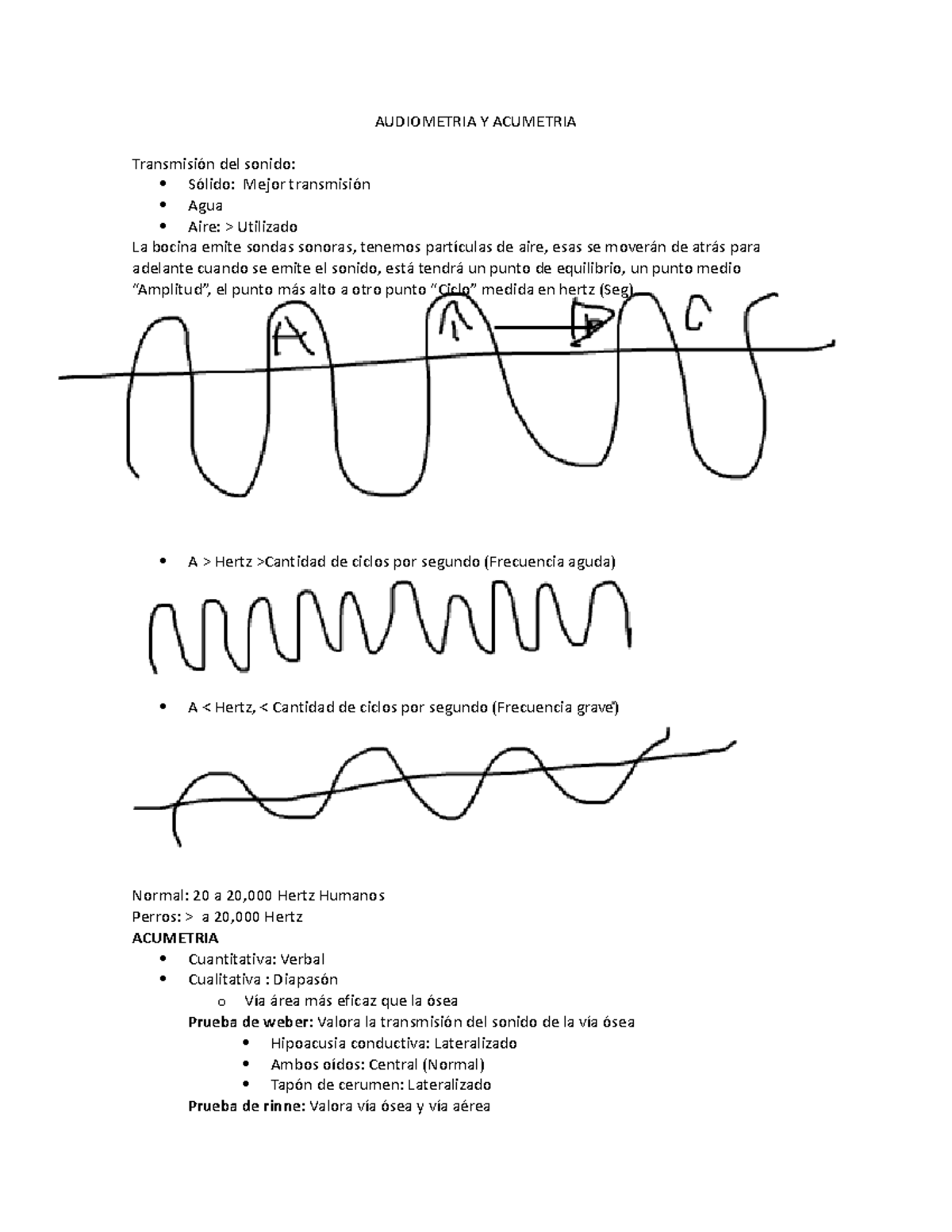 Audiometria e Impedancia - AUDIOMETRIA Y ACUMETRIA Transmisión del ...