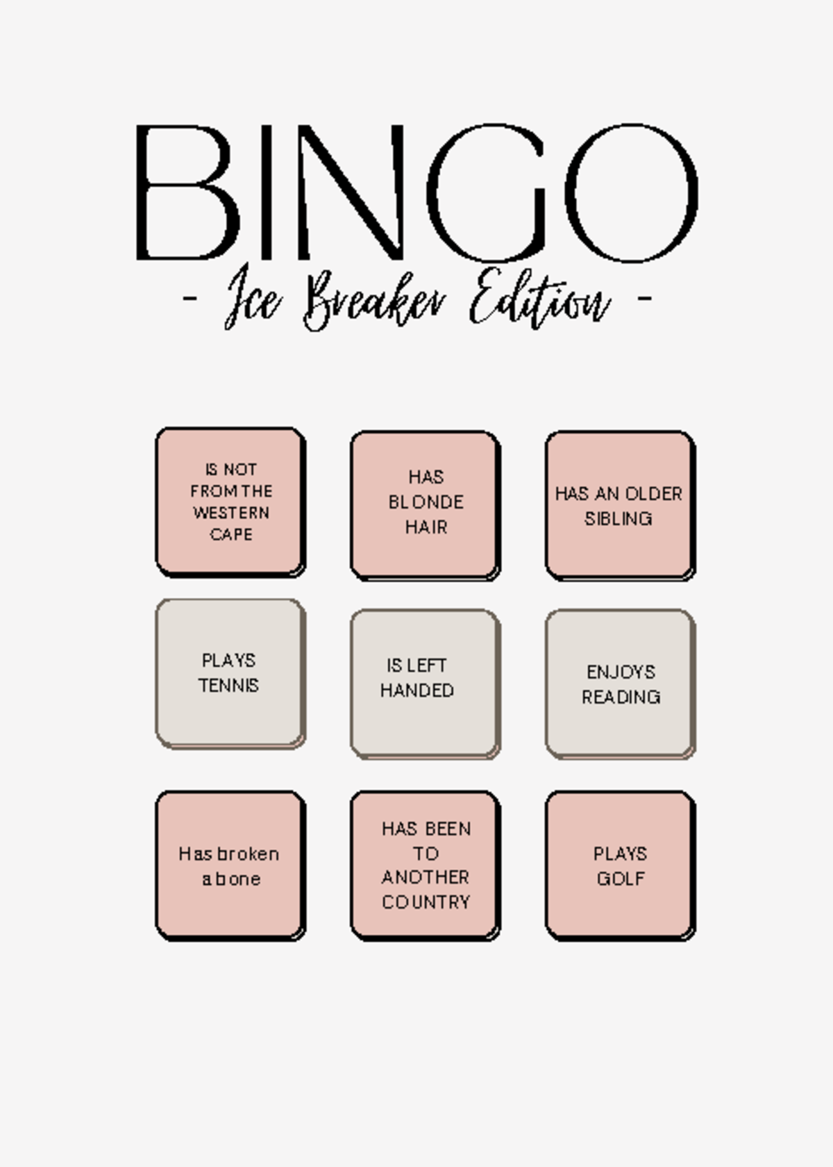 Ice breaker project - Ice Breaker Edition - IS NOT FROM THE WESTERN ...