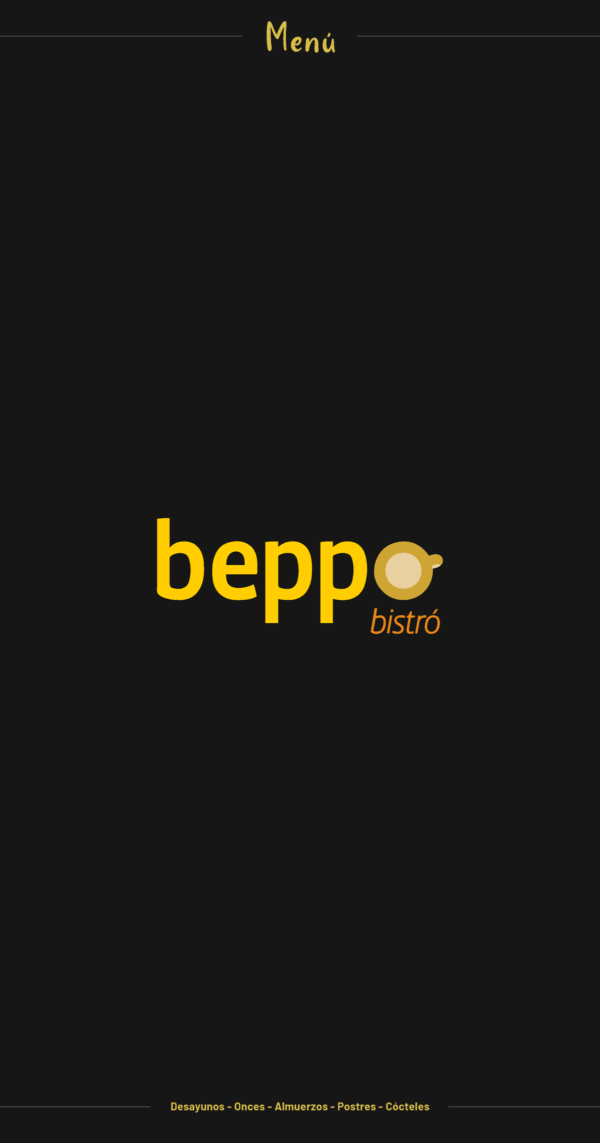 Menu-Beppo-Bistro Providencia 01 - Desayunos - Onces - Almuerzos ...