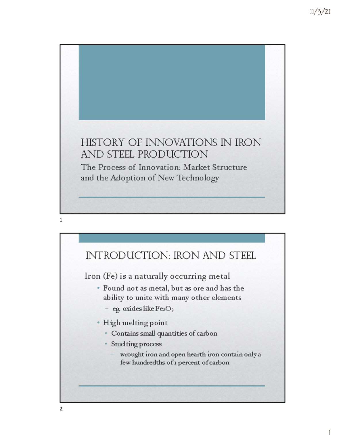 14.5 - 339 History of Iron and Steel 2021 - History of Innovations in ...