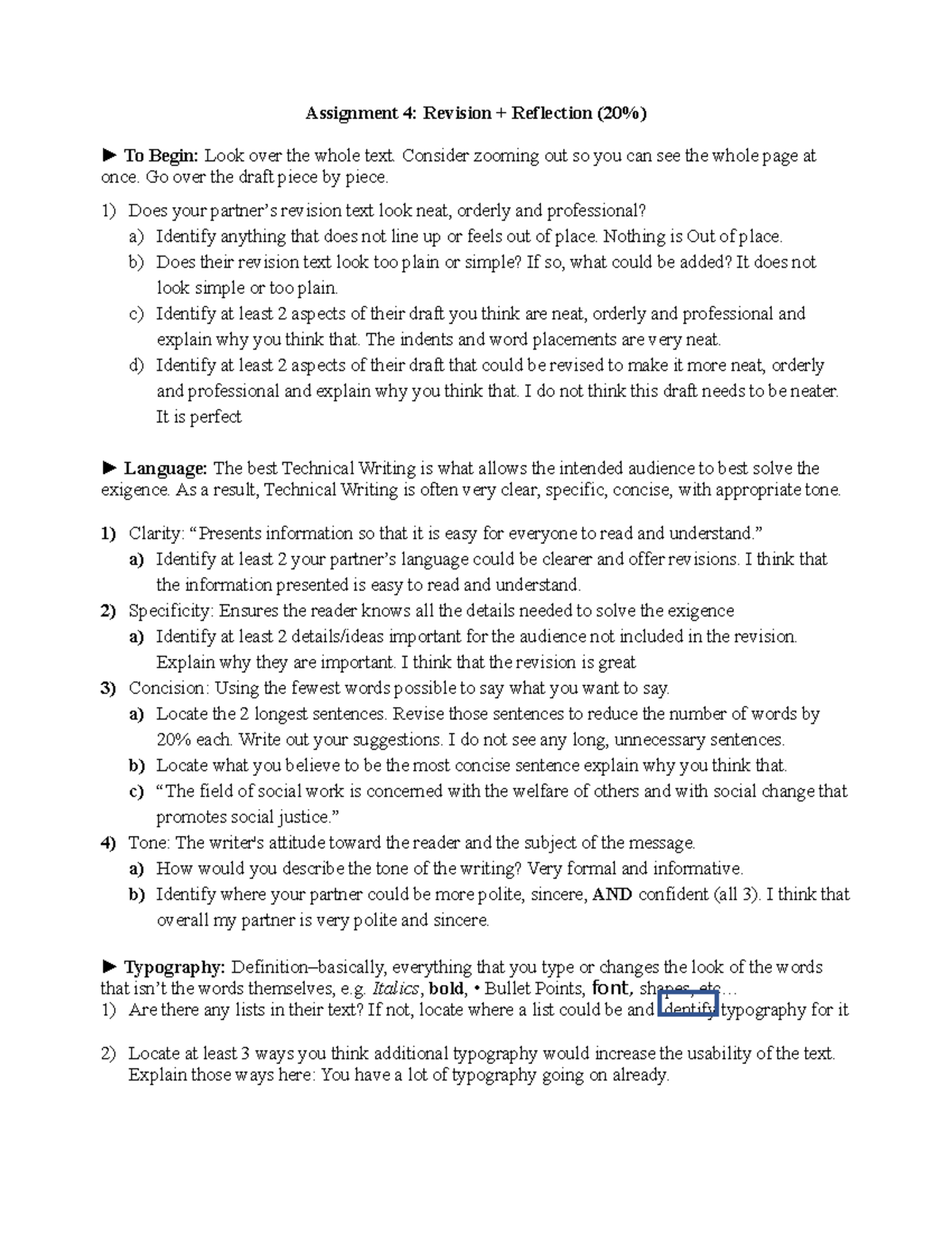 A5 Revision and Reflection Peer Review Sheet ENGL 3106 Fall 2021 ...