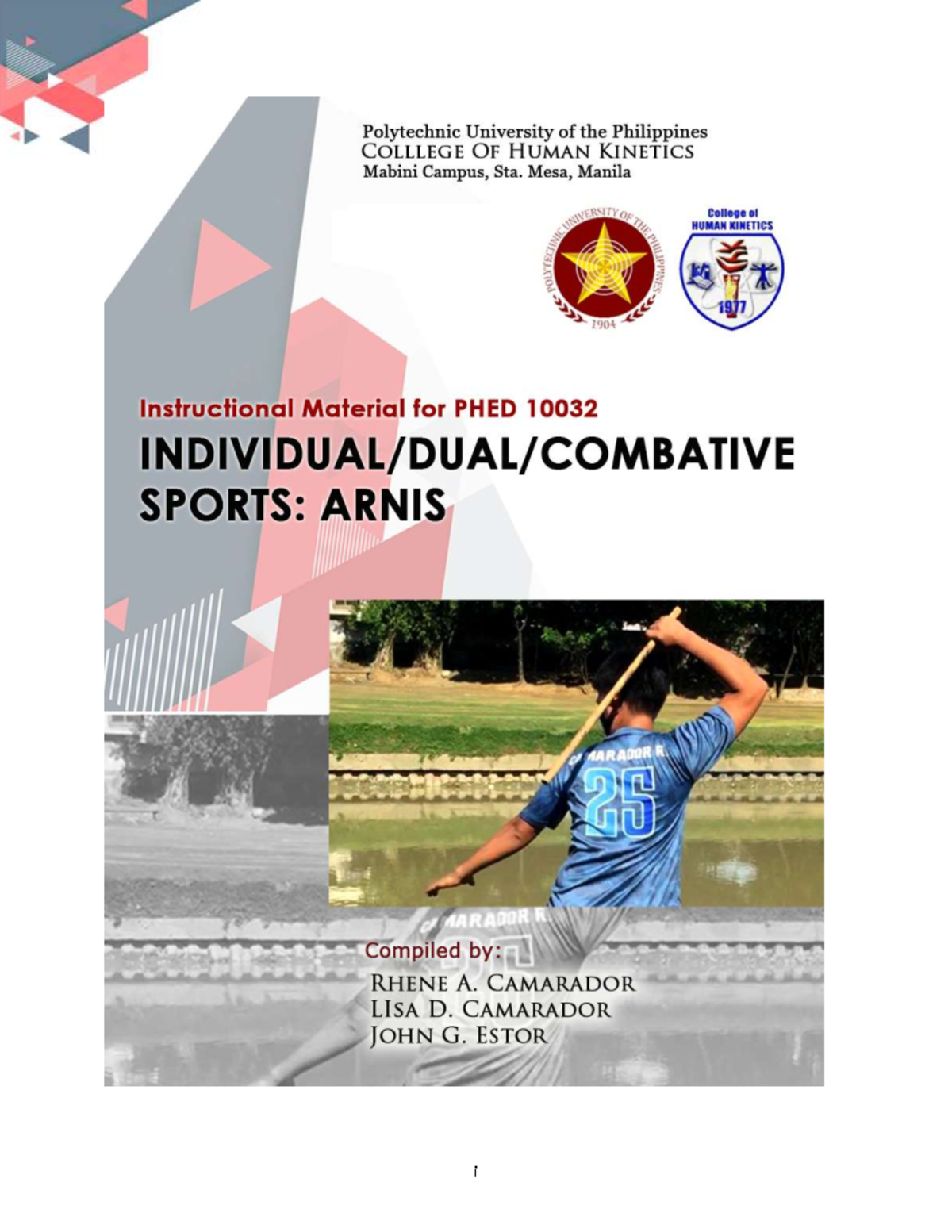 PHED10032 Individual Dual Combative Sports Arnis - i ii Table of ...