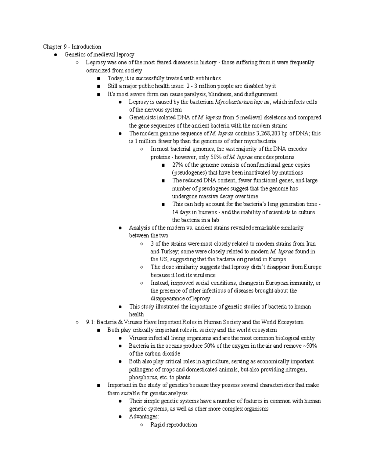 BIO 264 Week 3 Readings - Introduction to virus genetics, HIV and AIDS ...