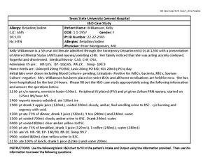 Clinical Data Collection Tool - TEXAS STATE UNIVERSITY SCHOOL OF ...