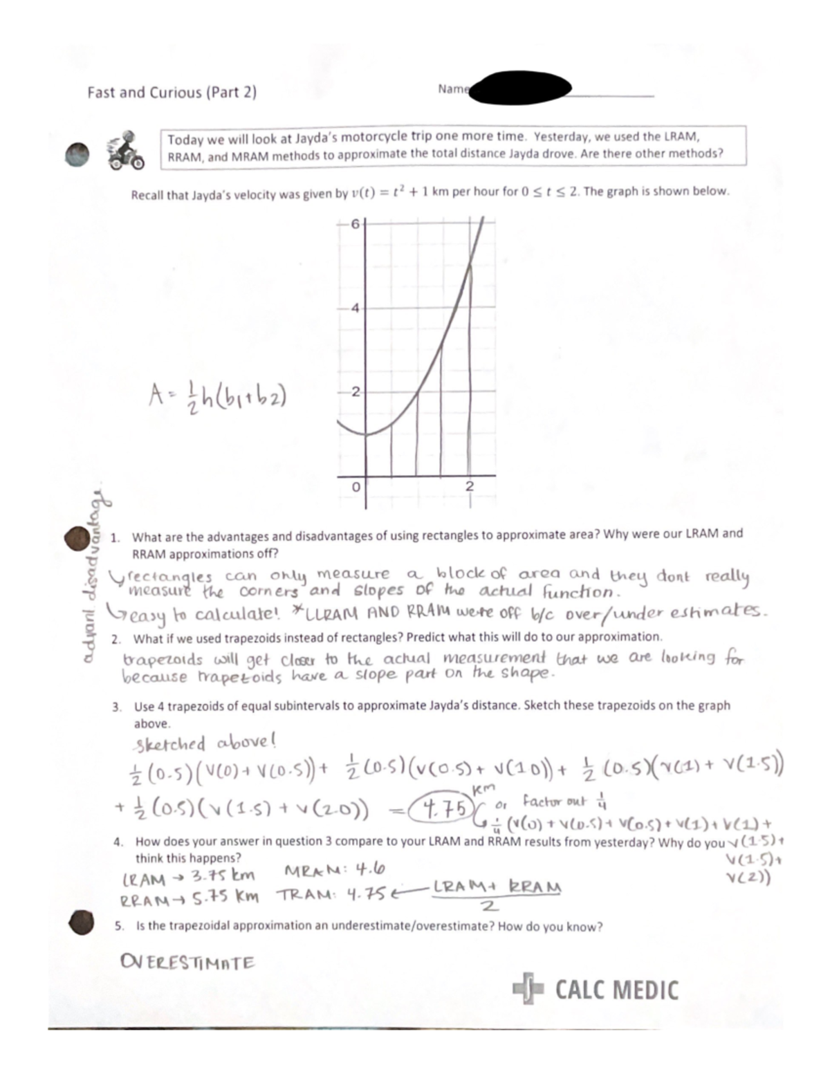 Calculus II - Fast And Curious (part 2) - MA 1723 - Studocu