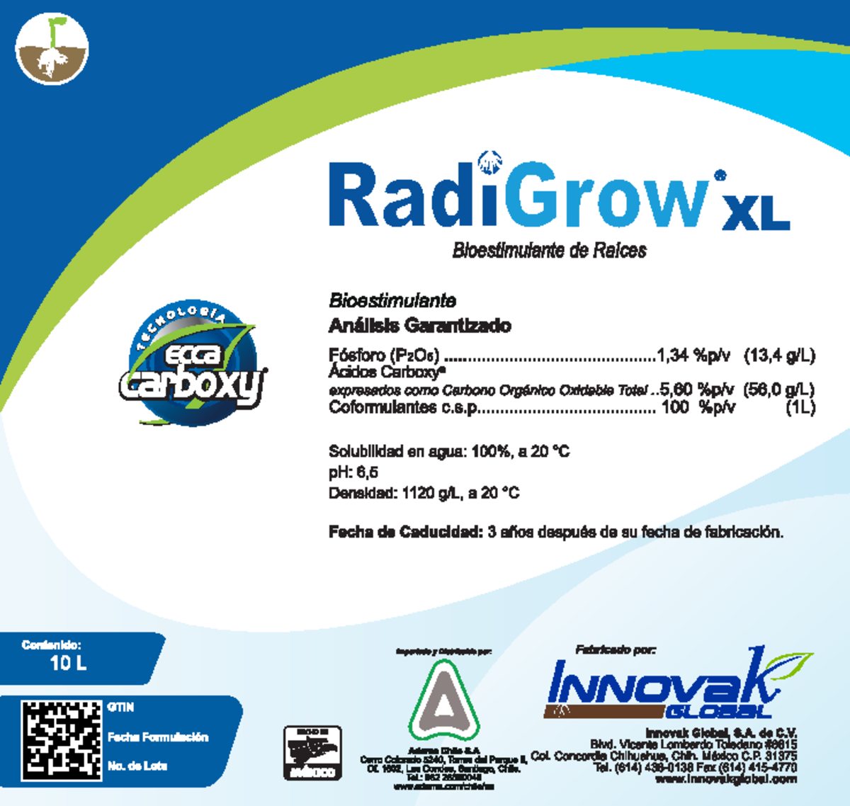 Radigrow XL Etiqueta 10-08-2023 - Seguridad - Studocu