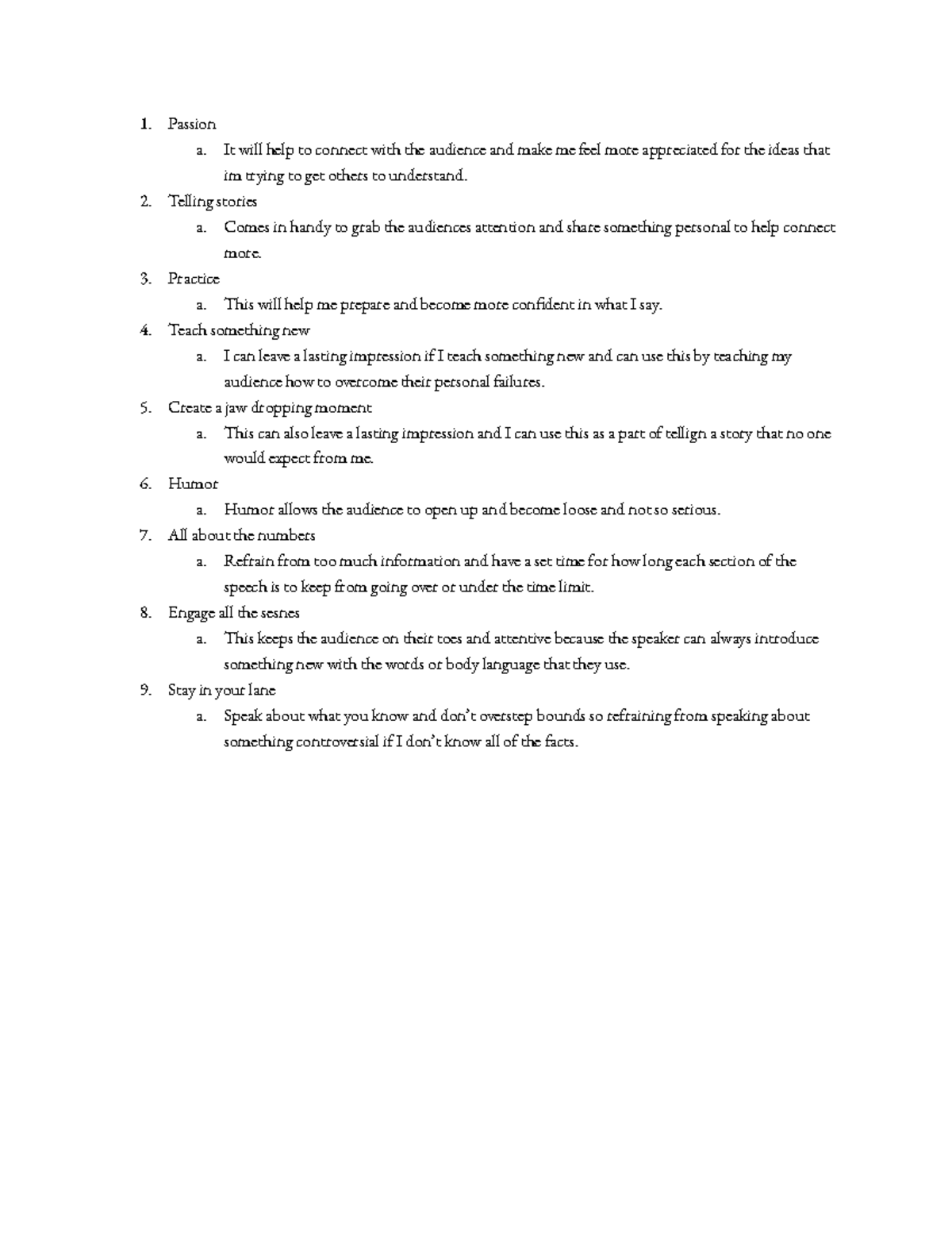 Secrets to TED Talk - Comm1130 ted talk video answers - Passion a. It ...