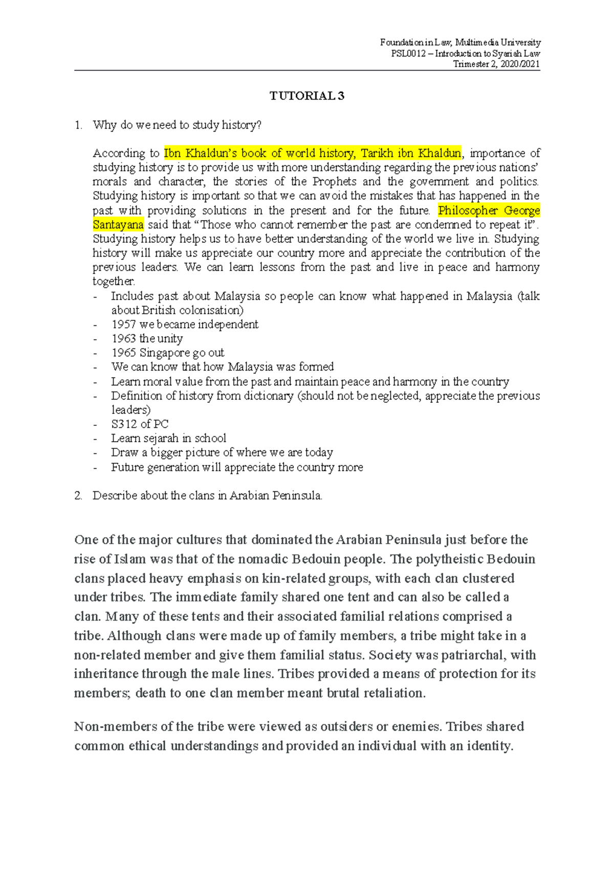 362832 Tutorial 3 PSL0012 Intro to Syariah Law Tri 2 2017-2018 ...