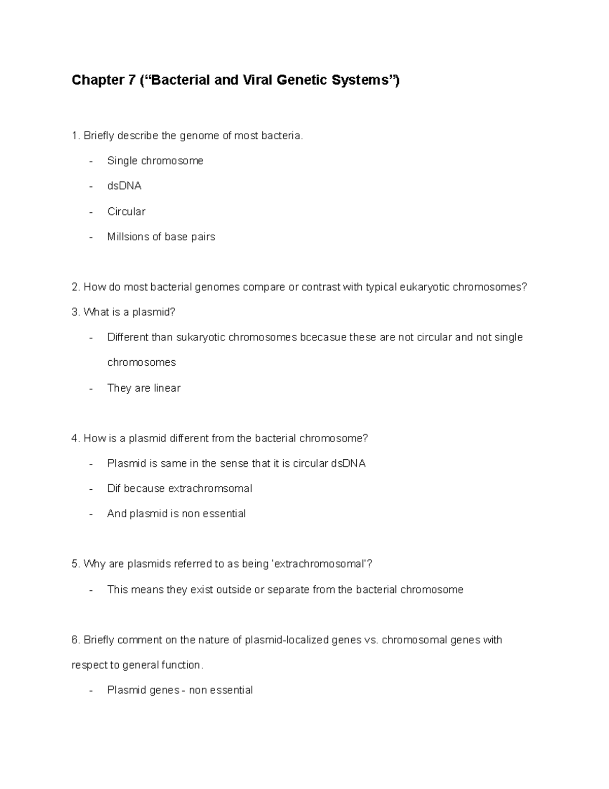 “Bacterial and Viral Genetic Systems” - Google Docs - Chapter 7 ...