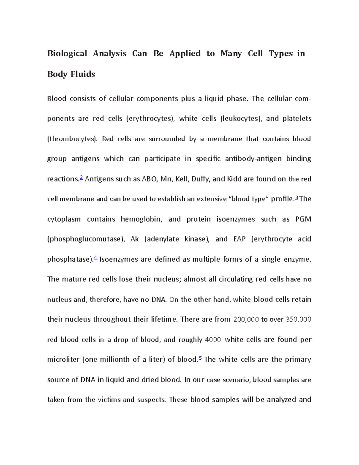 The Biological Analysis Can Be Applied to Many Cell Types in Body ...