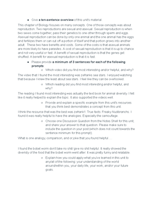 Reflection Evolution - This unit included concepts about Evolution and ...