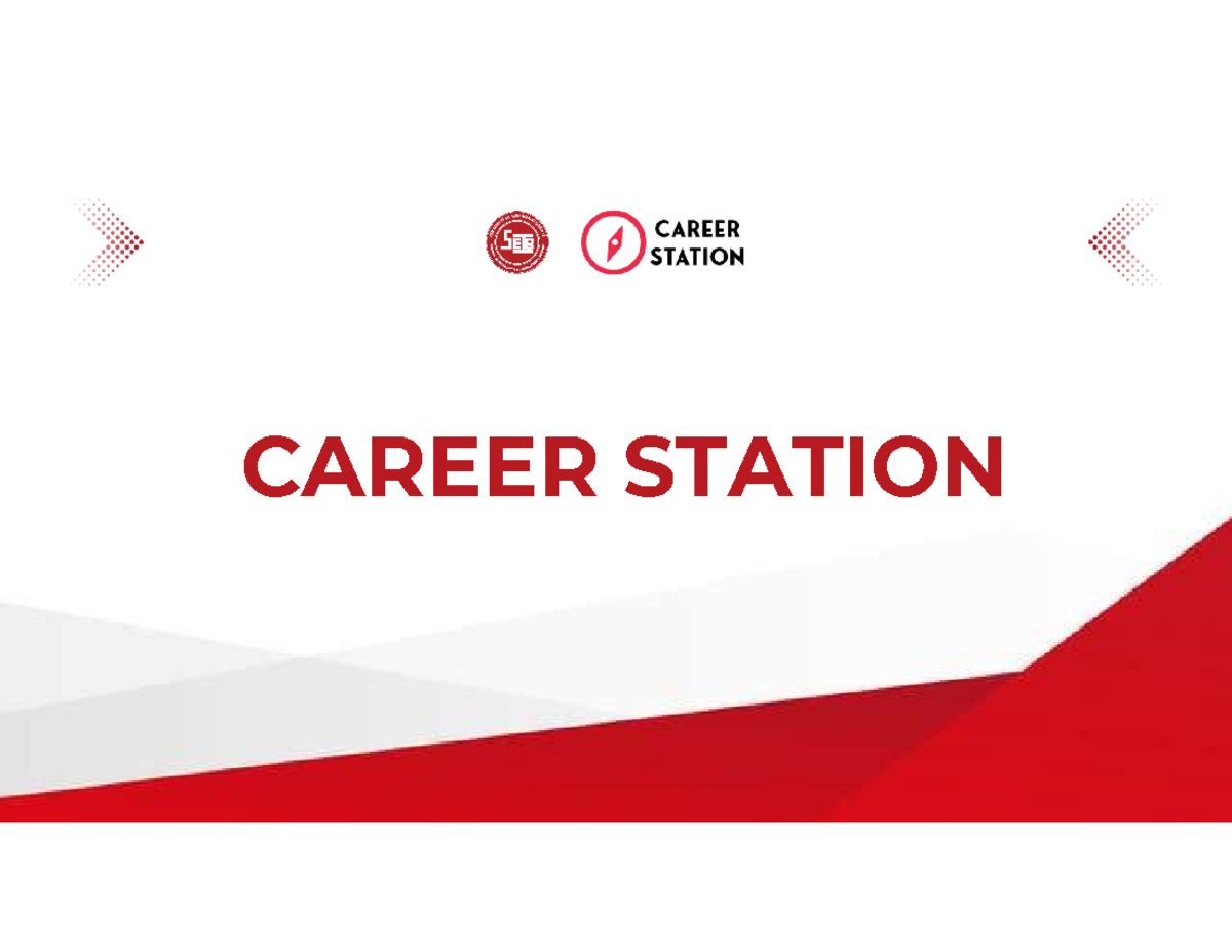 Career-Station-slides - CAREER STATION SELF-AWARENESS CAREER STATION 1 ...