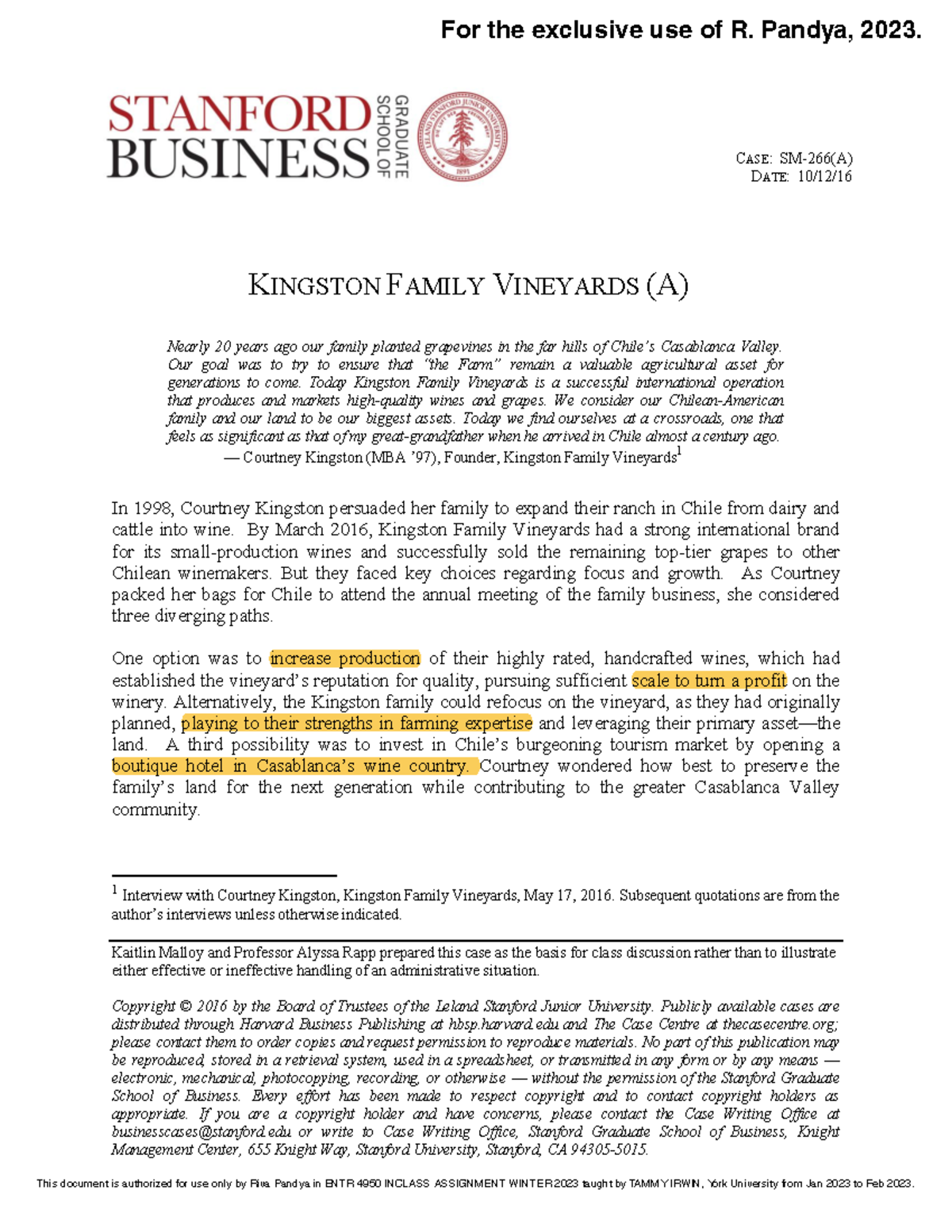 SM266-PDF-ENG - Case notes for stanford case - CASE: SM-266(A) DATE: 10 ...