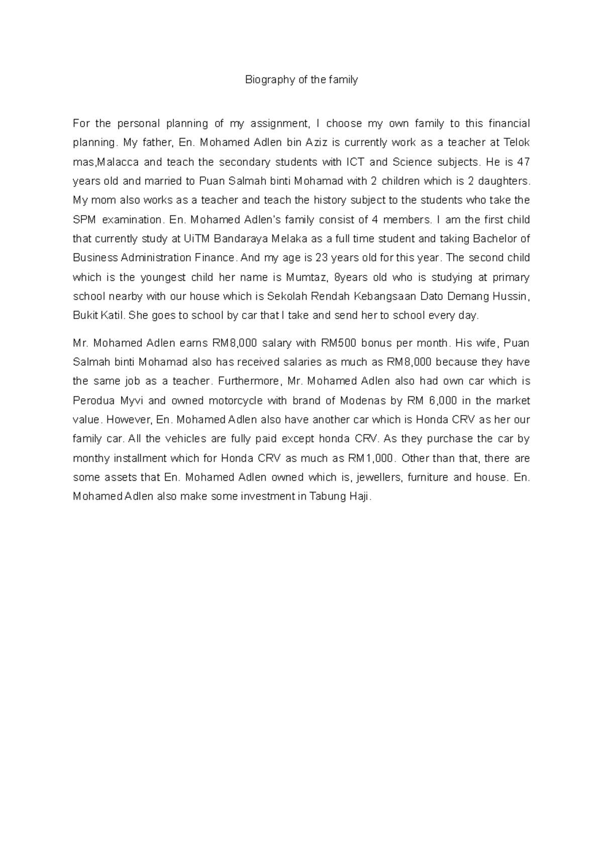 Family%20Planning%20FIN533 - Biography of the family For the personal ...