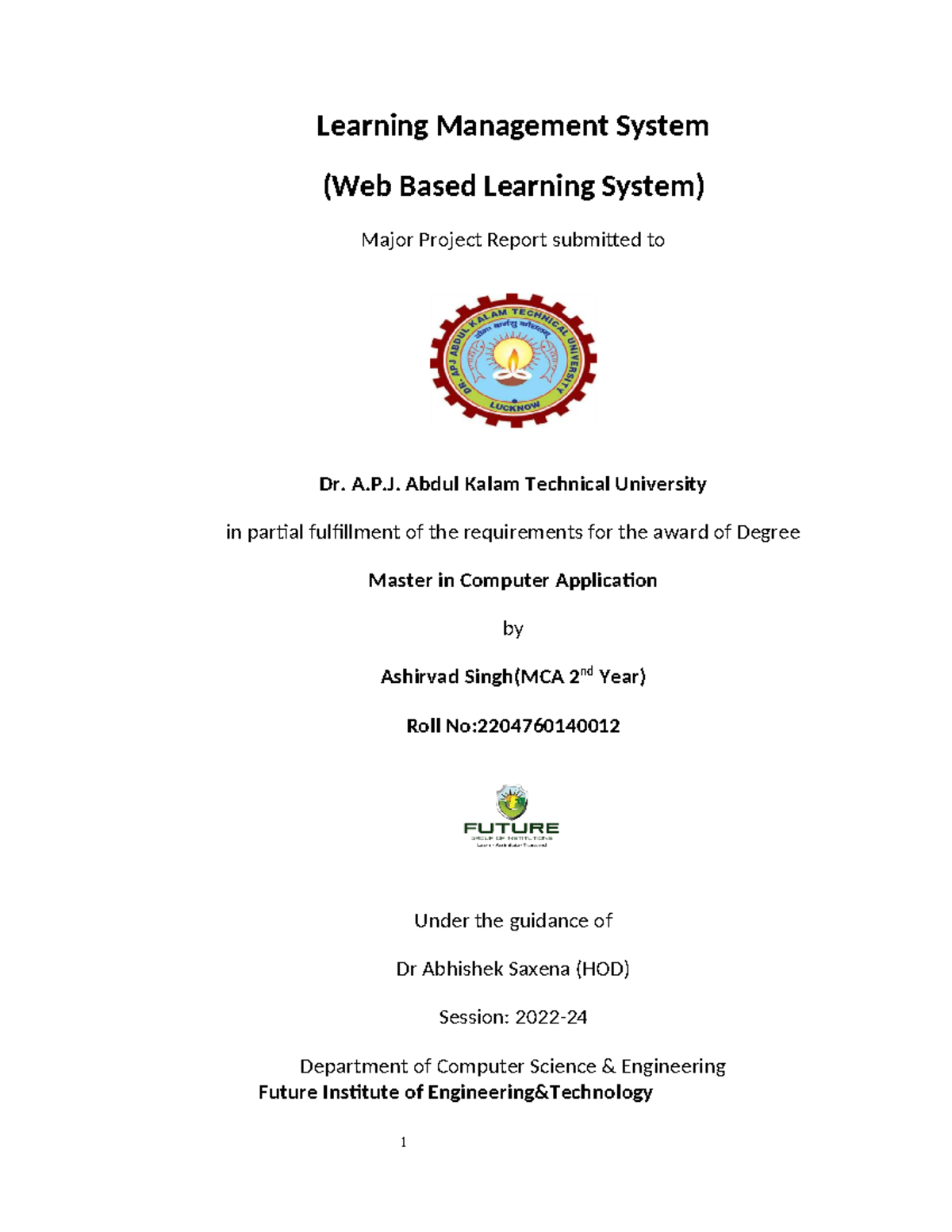 161-15-700 - Lms repory - Learning Management System (Web Based ...