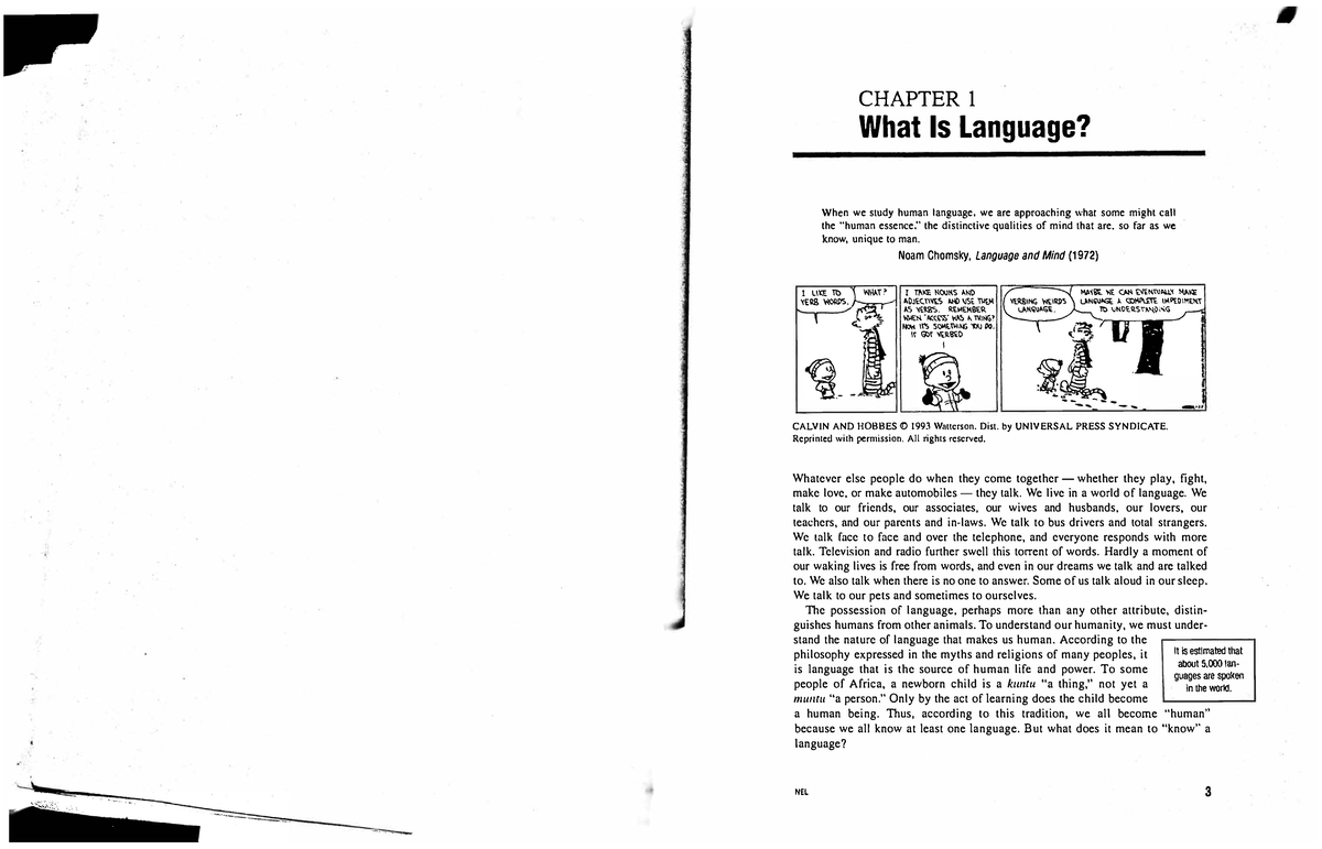 Fromkin-What Is Language -. - ####### CHAPTER 1 What Is Language? When ...