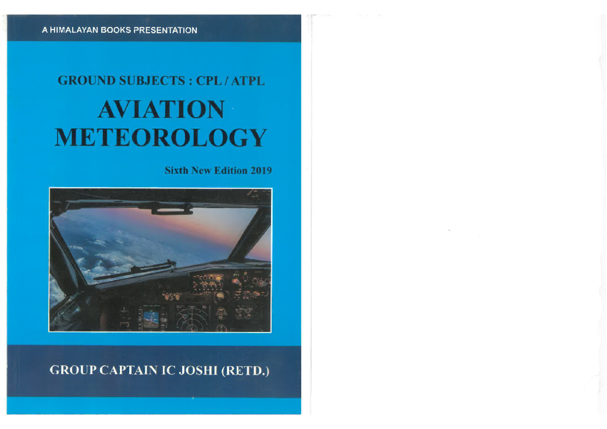 Aviation Meteorology Book i.c joshi - Logistics and supply chain ...