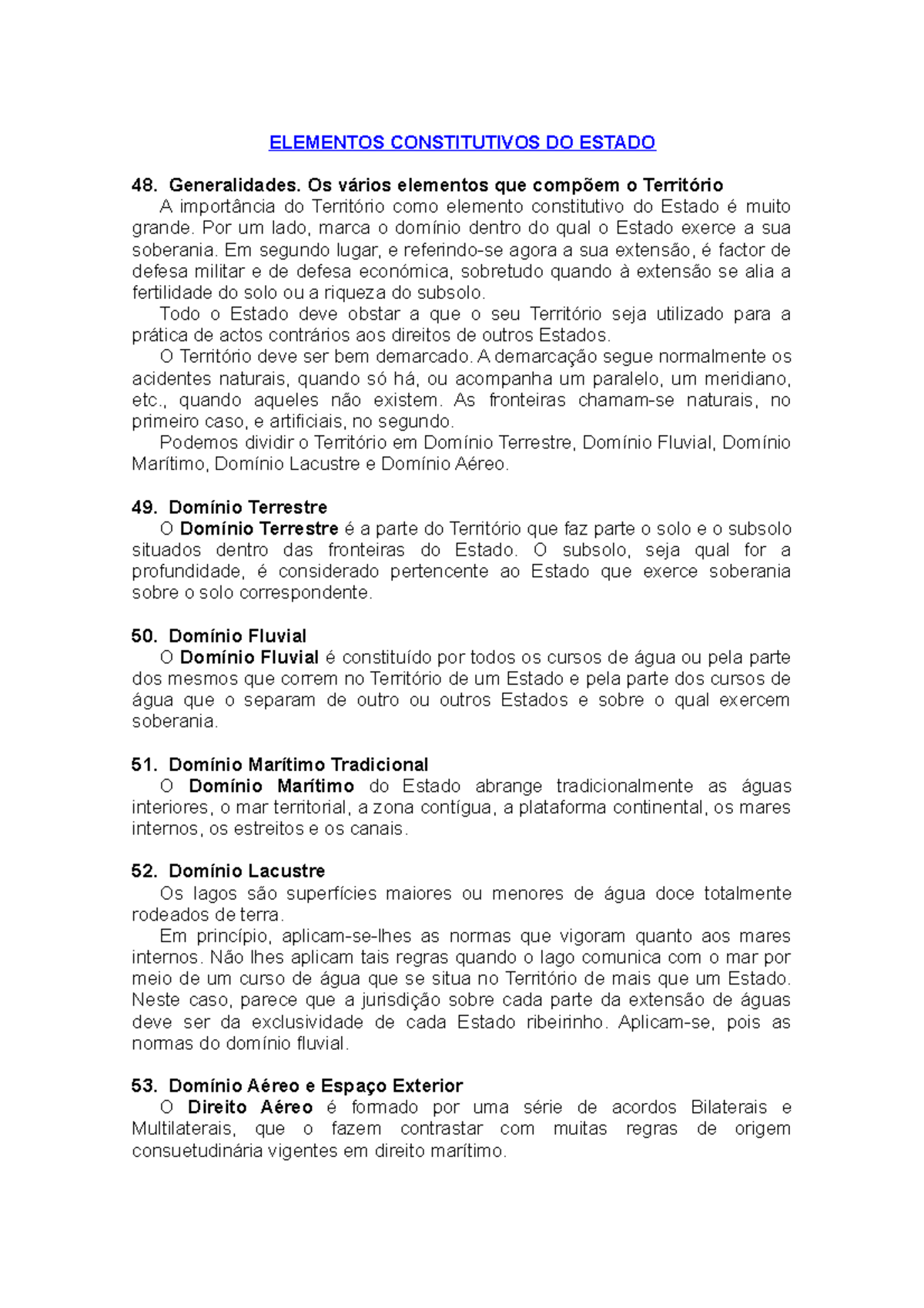 Elementos Constitutivos do Estado - ELEMENTOS CONSTITUTIVOS DO ESTADO ...