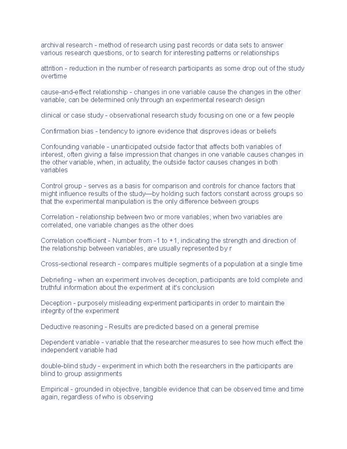 Psy101- ch2 - Introduction To Psychology - archival research - method ...