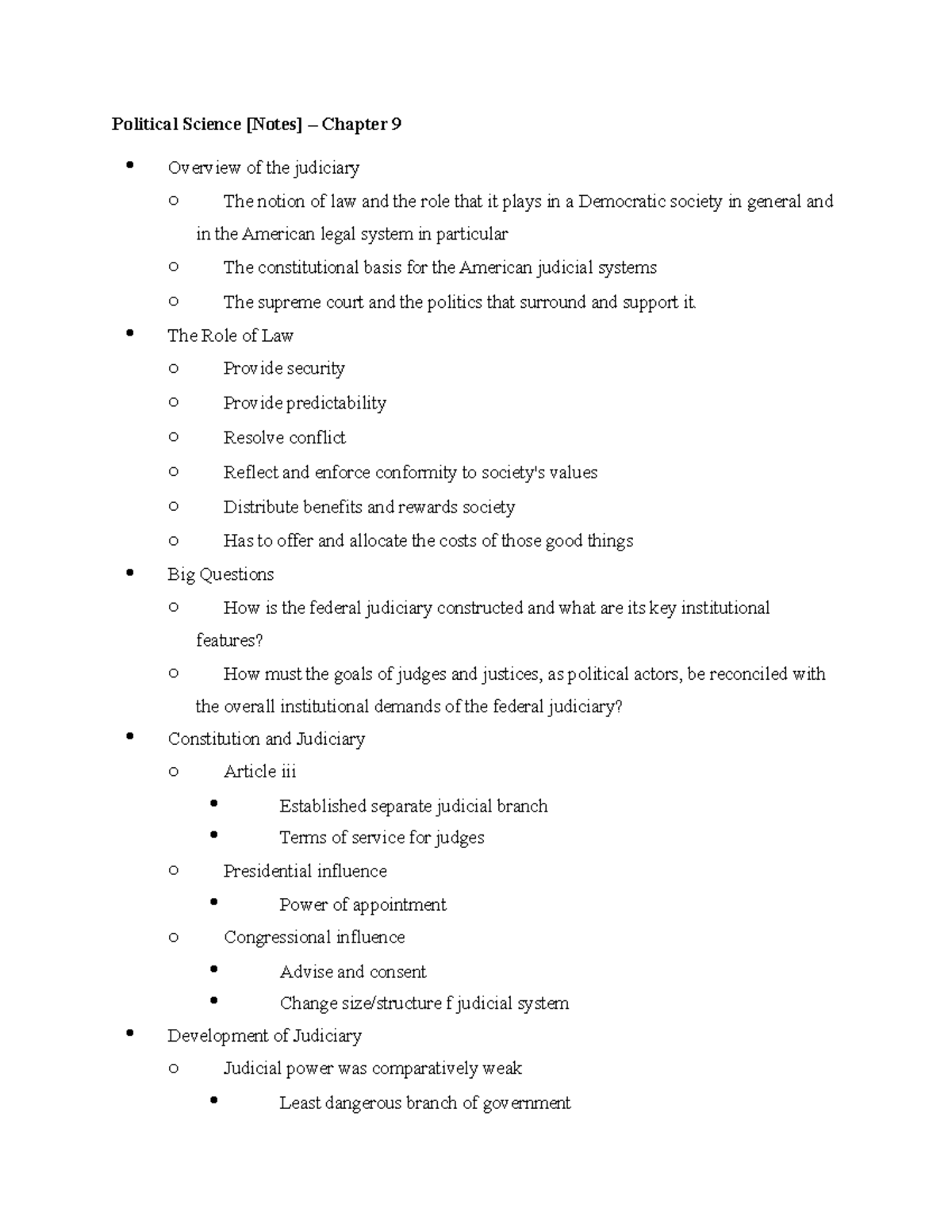 Political Science [Notes] – Chapter 9 - Political Science Chapter 9 ...