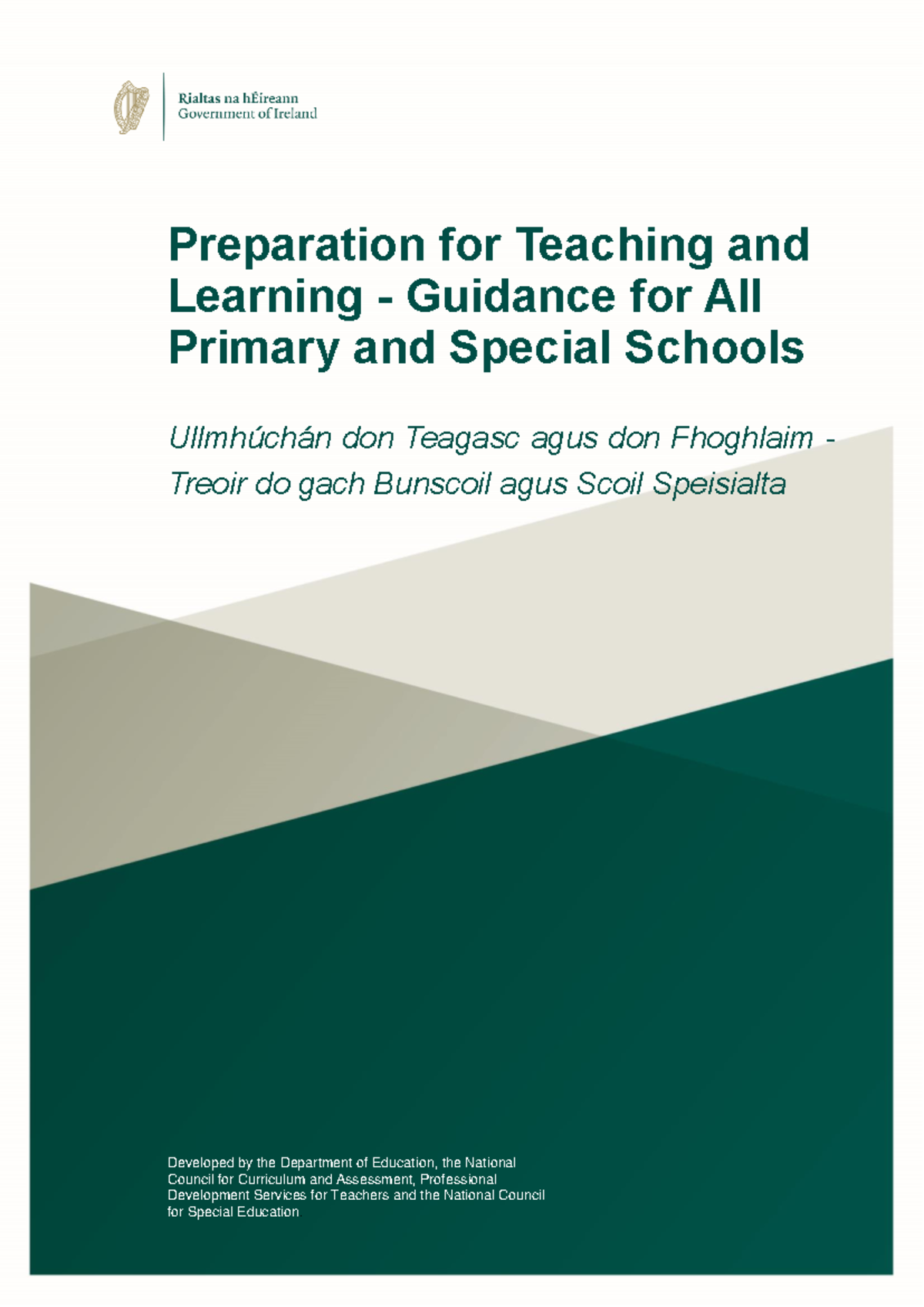 Preparation for teaching and learning - Developed by the Department of ...