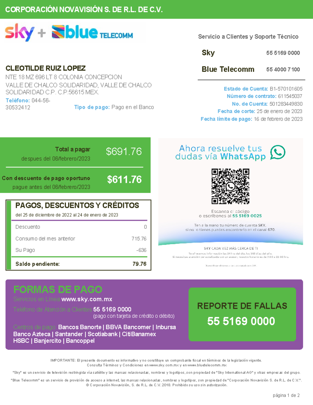 Scribd - DFD DFDFDF - CORPORACIÓN NOVAVISIÓN S. DE R. DE C. CLEOTILDE ...