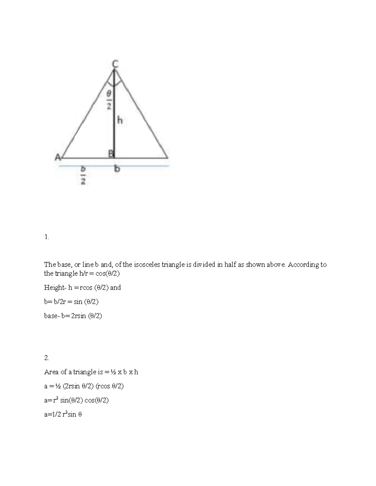 Math 1211 unit 2 discussion forum - 1. The base, or line b and, of the ...