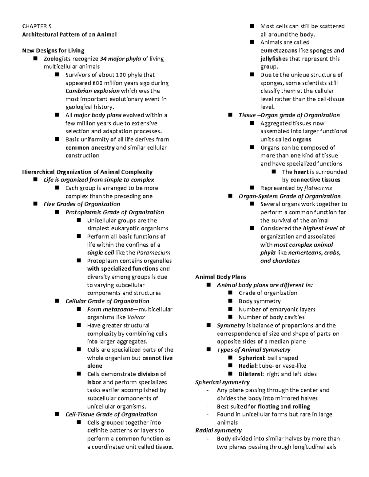 CH9 pdf - Lecture notes Chapter 9 - CHAPTER Architectural Pattern of an ...