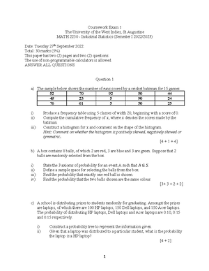 MATH 2250 - Tutorial 4 - CRBD - MATH 2250 Completely Randomized Block ...